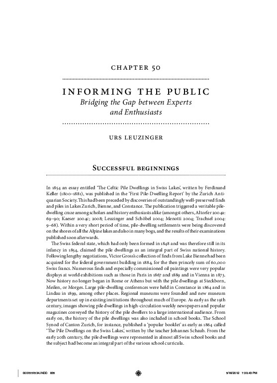 (PDF) Informing the public: bridging the gap between experts and ...