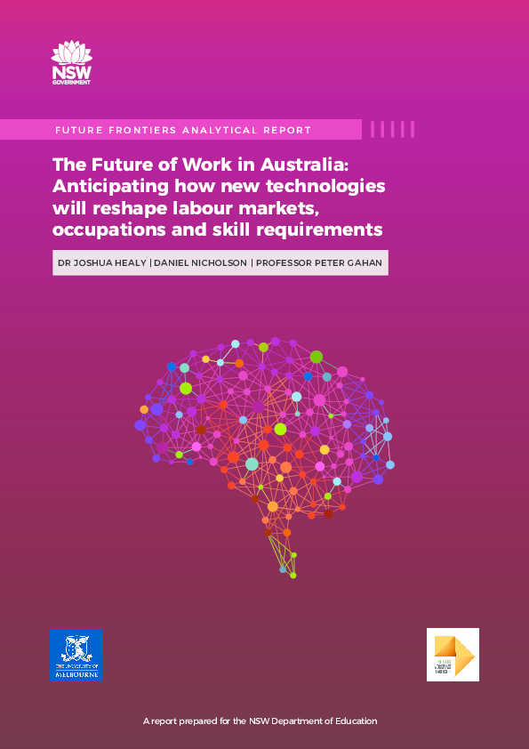 (PDF) The Future of Work in Australia: Anticipating how new ...