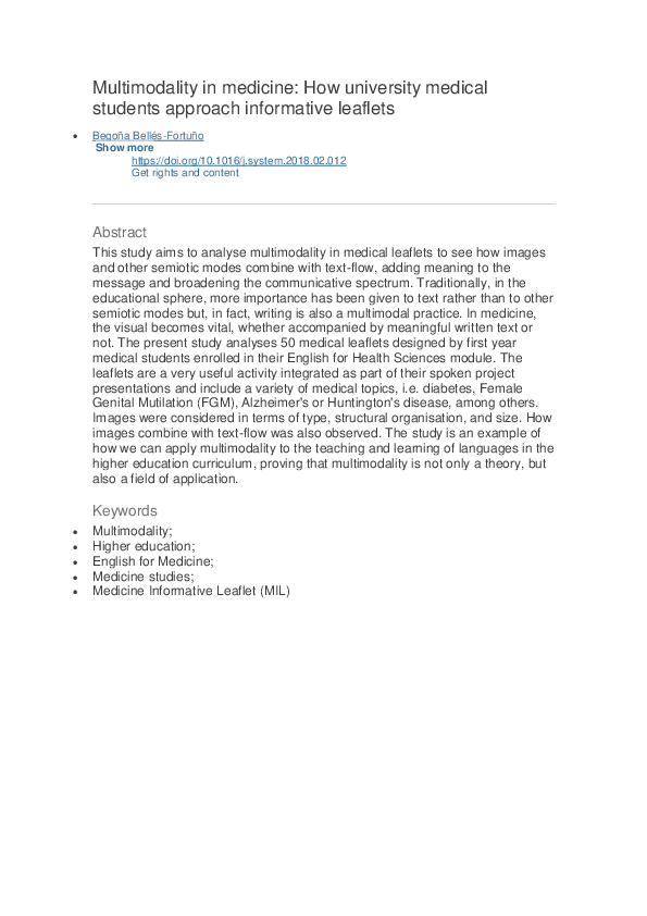 (DOC) Multimodality in medicine: How university medical students approach informative leaflets