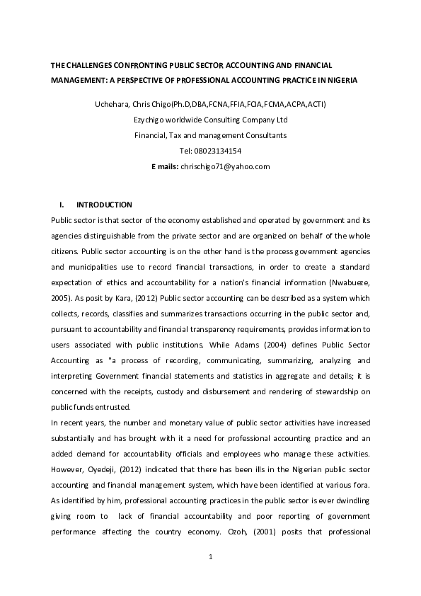 (PDF) THE FINANCING OF SMALL SCALE INDUSTRY IN NIGERIA. PROBLEMS AND ...