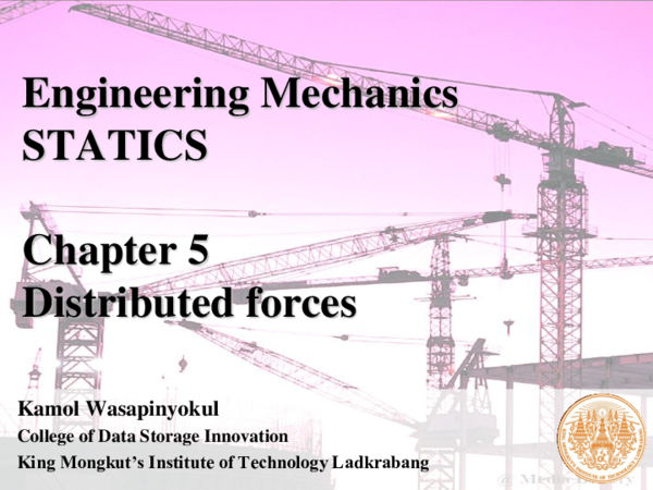 (PPT) Ch05S Distributed forces
