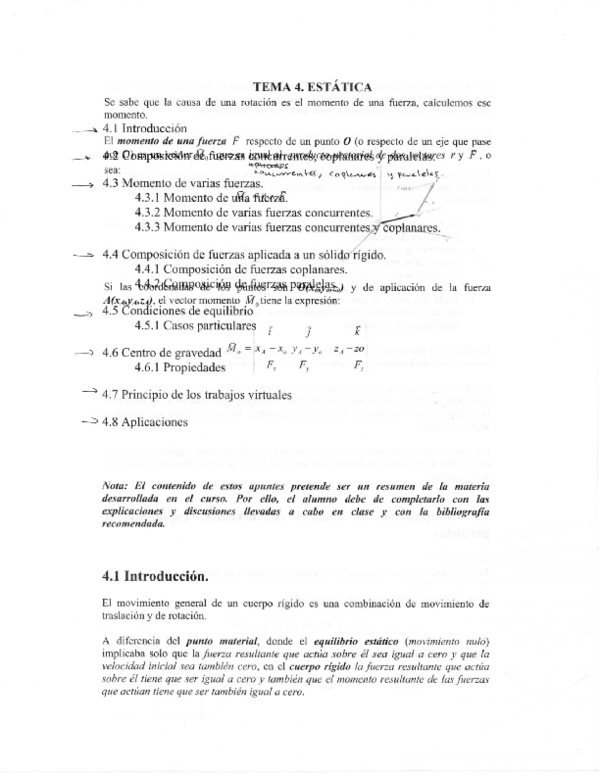 (PDF) TEMA 4. ESTATICA
