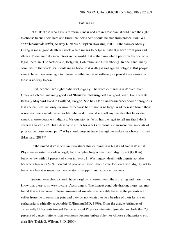 (DOC) Euthanasia