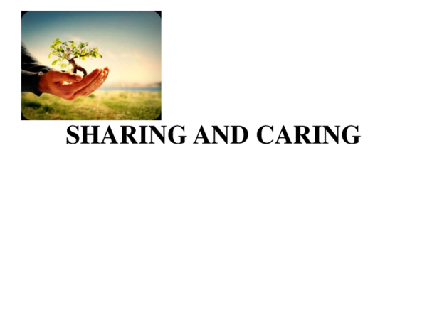 (PPT) Sharing and Caring