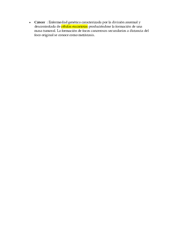 (DOC) Cáncer | Nicole Loza - Academia.edu