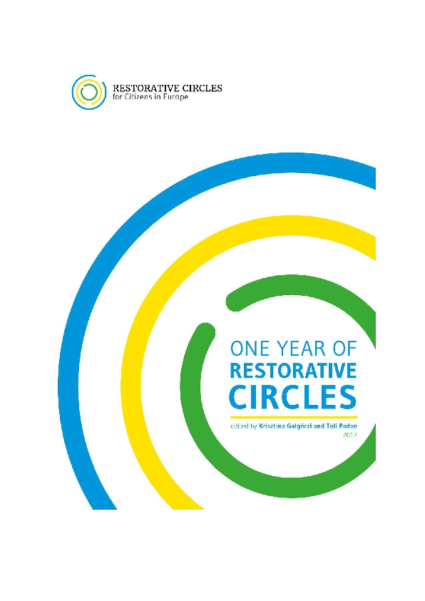 (PDF) (2017) One Year of Restorative Circles