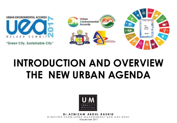 (PDF) INTRODUCTION AND OVERVIEW THE NEW URBAN AGENDA