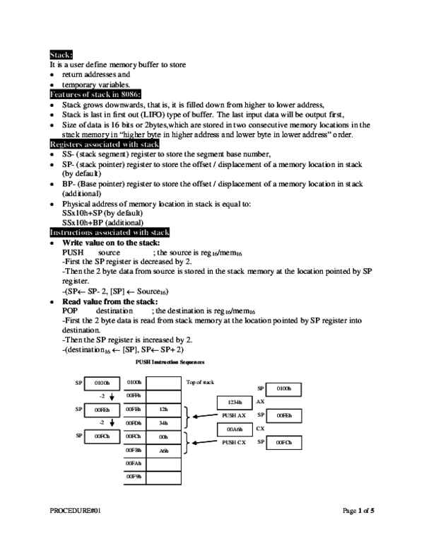 Pdf Assembly Stack Procedure Naimul Ferdous