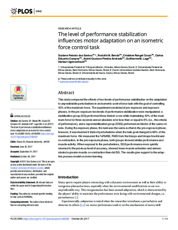 (PDF) Santos et al(2017)The level of performance stabilization ...
