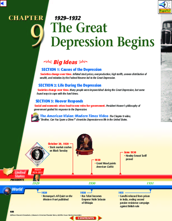 (PDF) The Great Depression Begins