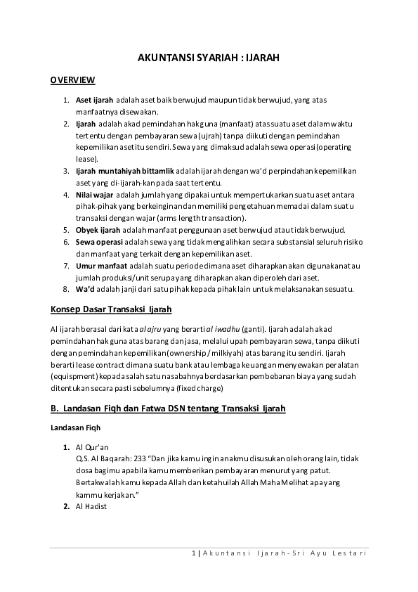 (PDF) AKUNTANSI SYARIAH : IJARAH