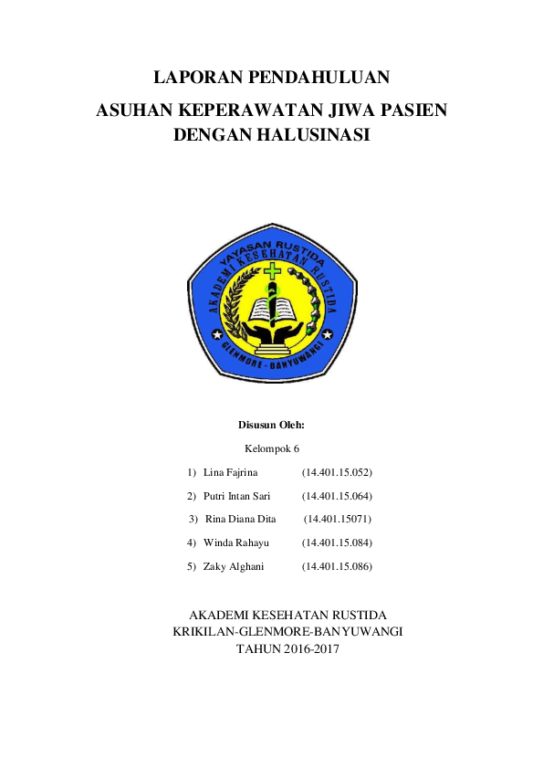 (PDF) LAPORAN PENDAHULUAN ASUHAN KEPERAWATAN JIWA PASIEN DENGAN HALUSINASI