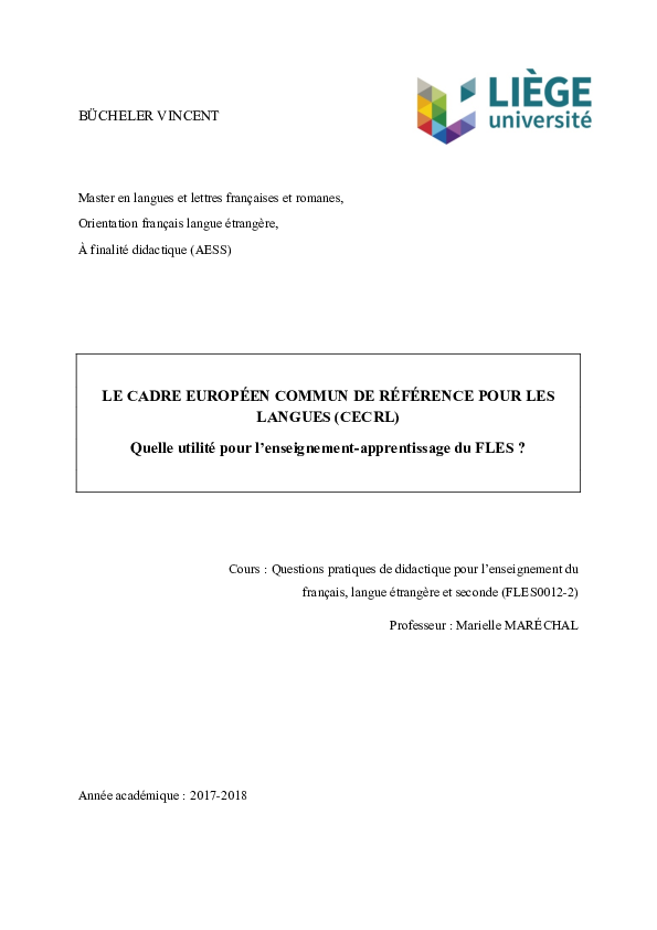 (PDF) LE CADRE EUROPÉEN COMMUN DE RÉFÉRENCE POUR LES LANGUES (CECRL ...