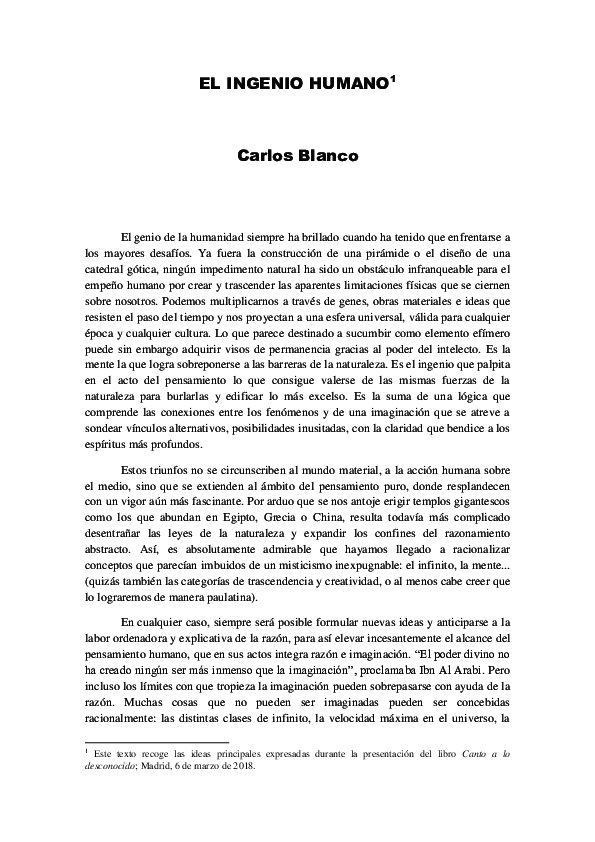 (PDF) EL INGENIO HUMANO 1