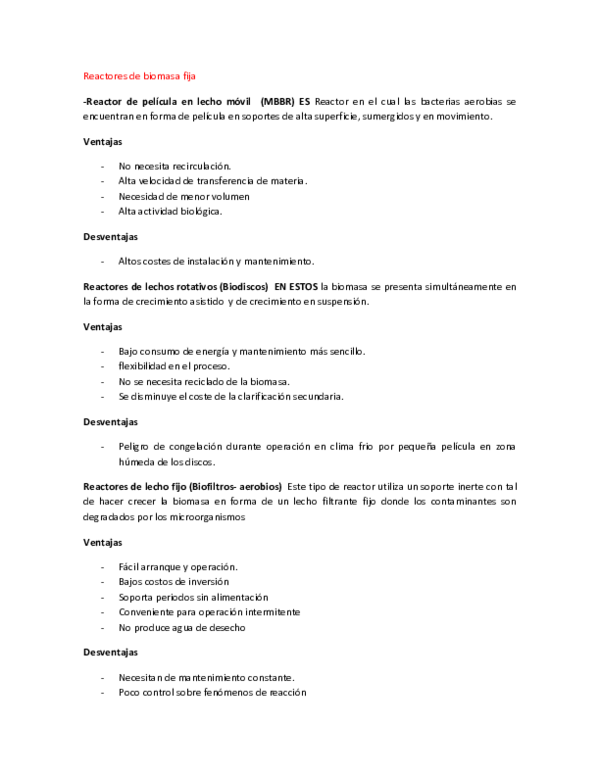 (DOC) Reactores biologicos.