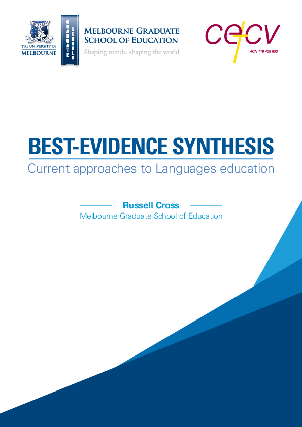(PDF) BEST-EVIDENCE SYNTHESIS Current approaches to Languages education ...