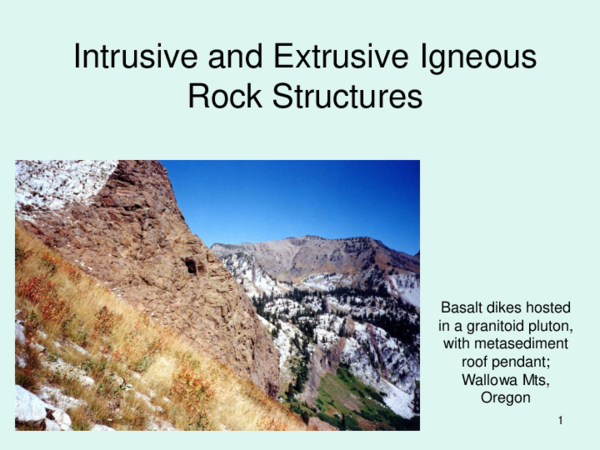 (PDF) Intrusive and Extrusive Igneous Rock Structures