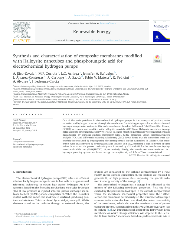 (PDF) Synthesis and characterization of composite membranes modified ...