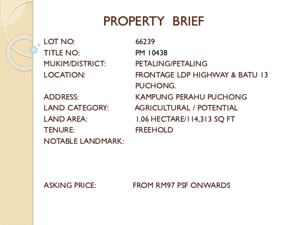 (PDF) PROPOSAL 1: PROPERTY BRIEF | mohd faizul - Academia.edu