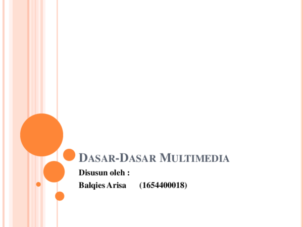 (PPT) Dasar Dasar Multimedia
