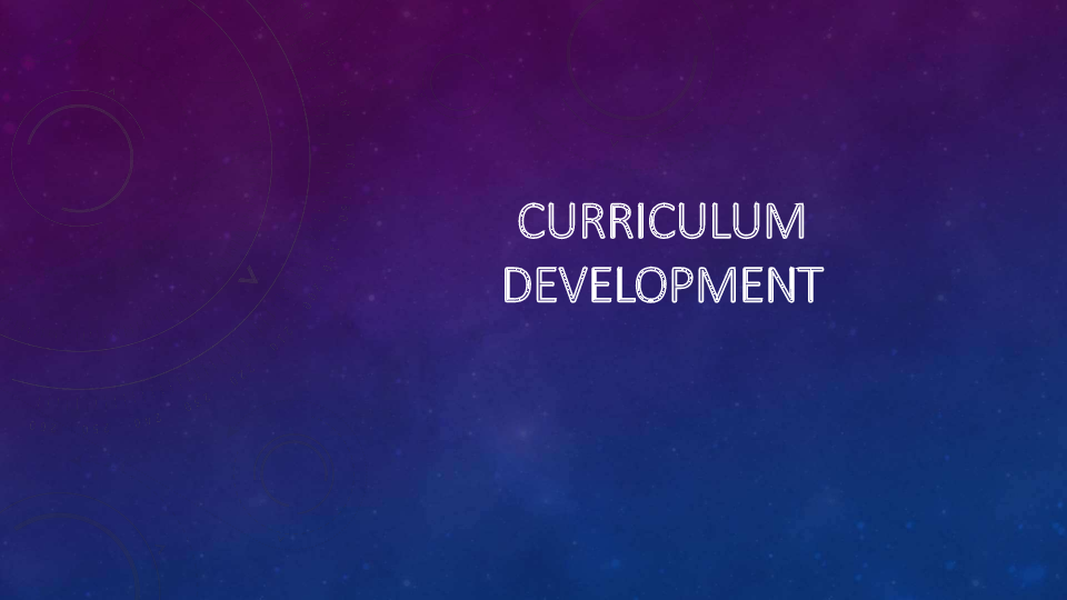 (PDF) CURRICULUM DEVELOPMENT