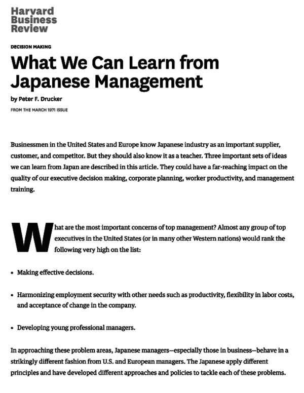 (PDF) What We Can Learn from Japanese Management