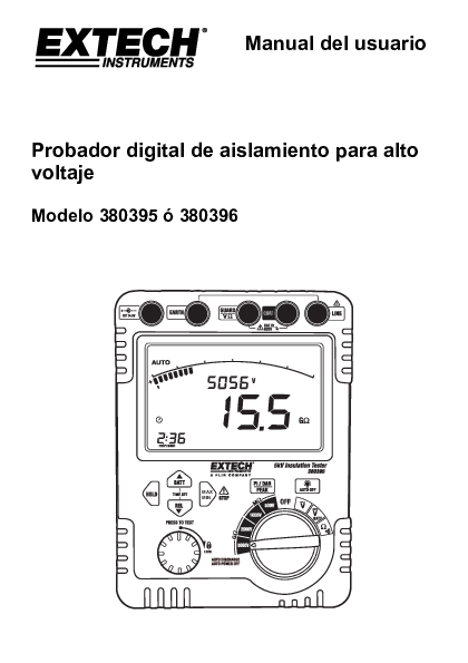 (PDF) Manual del usuario Probador digital de aislamiento para alto ...
