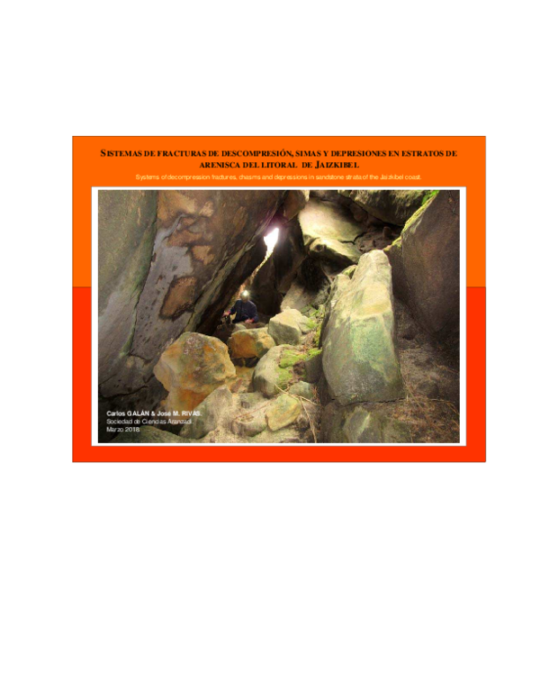 (PDF) SISTEMAS DE FRACTURAS DE DESCOMPRESIÓN, SIMAS Y DEPRESIONES EN ...