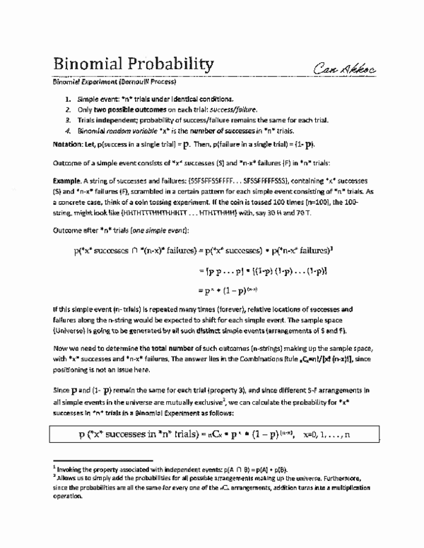 (PDF) Binomial Probability_Distribution_Expected Value