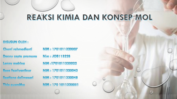 (PPT) Reaksi kimia dan konsep mol