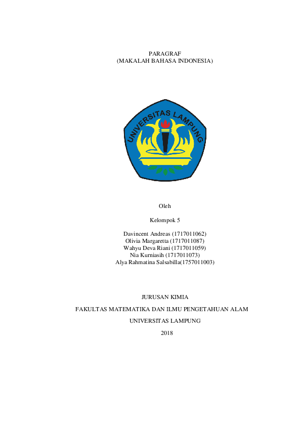 (DOC) Makalah bindo PARAGRAF fix