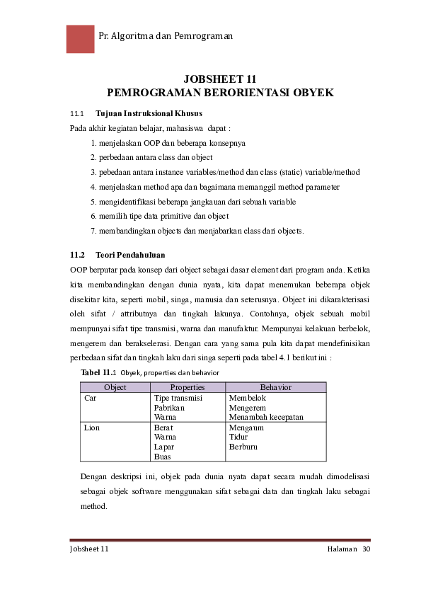 (DOC) Jobsheet 11 Algoritma dan Pemrograman
