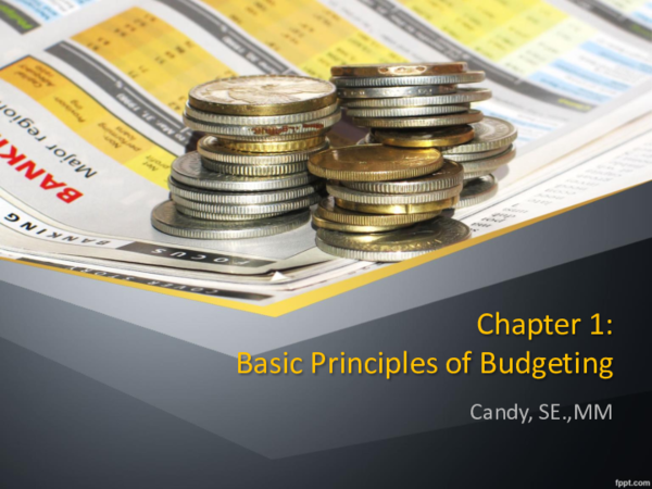 (PPT) Chapter 1: Budgeting Principles