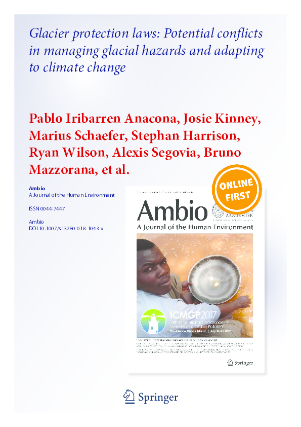 (PDF) Glacier protection laws: Potential conflicts in managing glacial ...