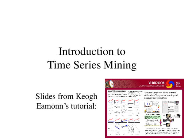(PDF) Introduction to Time Series Mining
