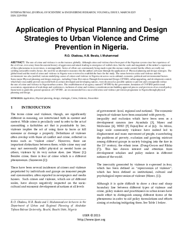 (DOC) Application of Physical Planning and Des