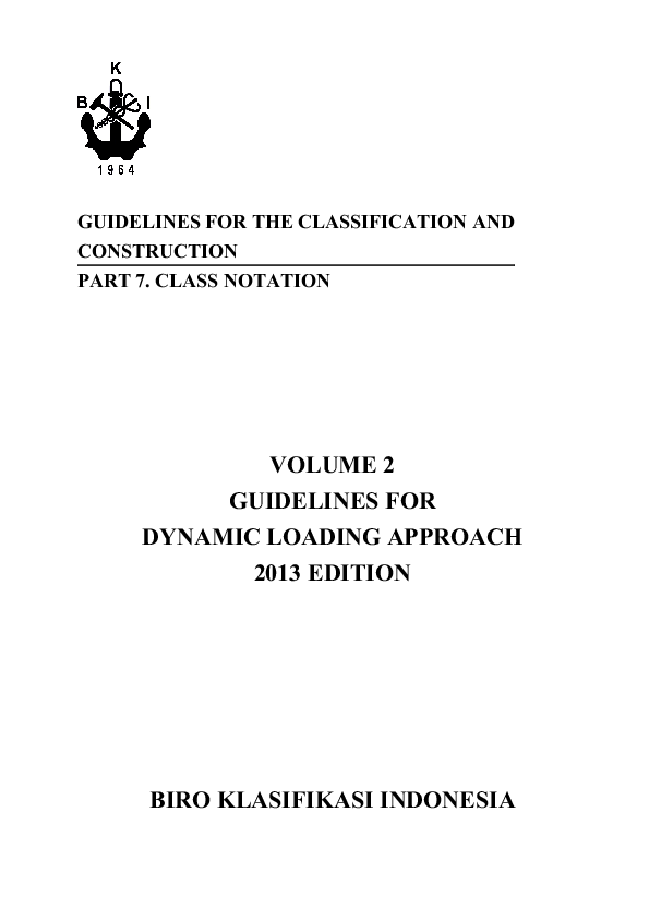 (PDF) ( Vol 2 ),2013 Guidelines for Dynamic Loading Approach,
