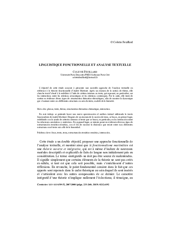 comment faire une analyse textuelle