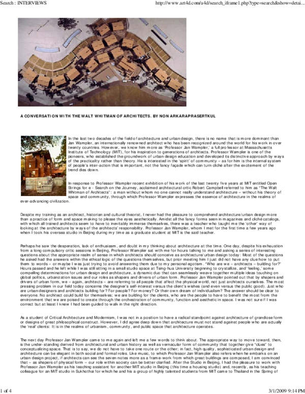 (PDF) Conservation with the Walt Whitman of Architecture: The Origin of ...