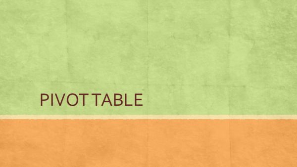 (PPT) Minggu13 Pivot Table