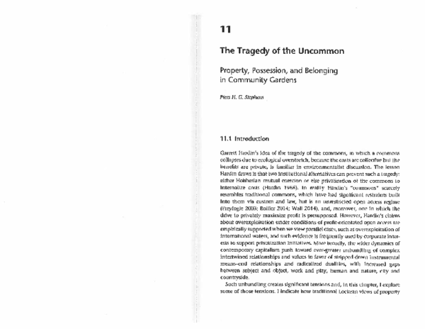 (PDF) Tragedy of the Uncommon.pdf