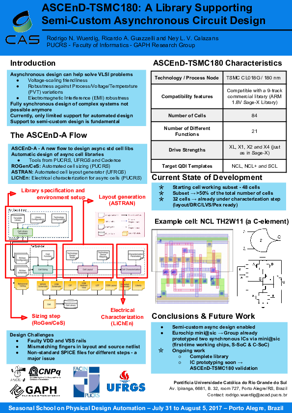 Pdf Ascend Tsmc180 A Library Supporting Semi Custom Asynchronous Circuit Design