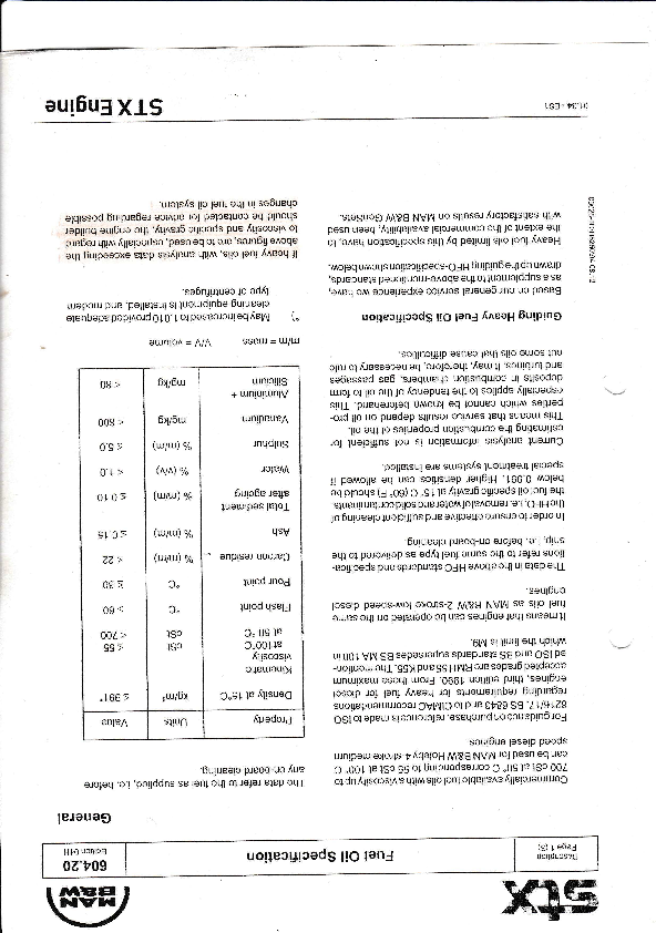 (PDF) Fuel oil specification