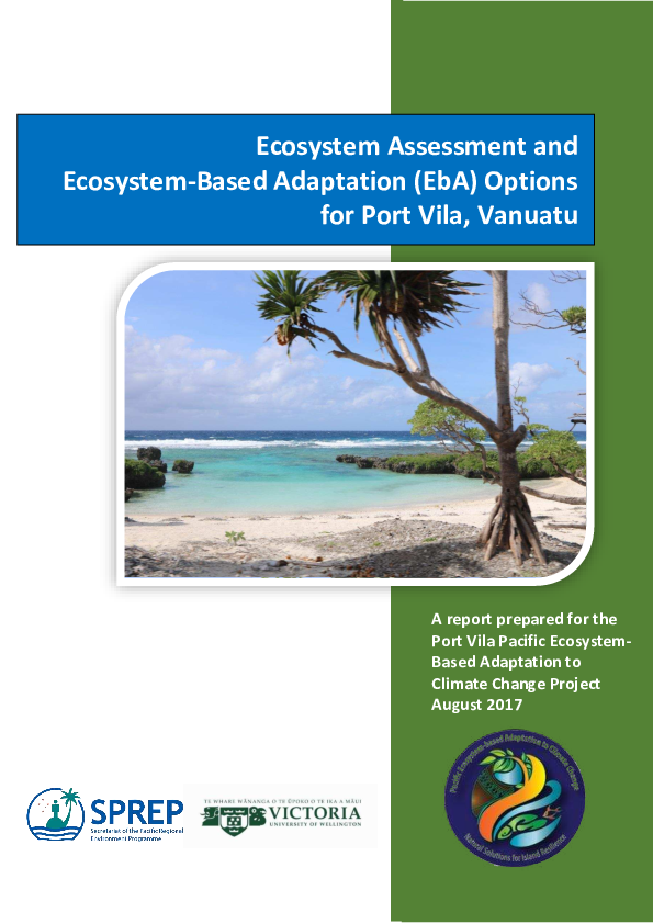 (PDF) Ecosystem Assessment and Ecosystem-Based Adaptation (EbA) Options ...