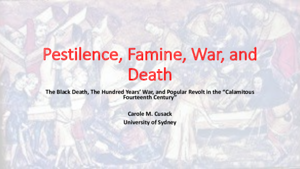 (PDF) Pestilence, War, Famine and Death: The Black Death, The Hundred ...