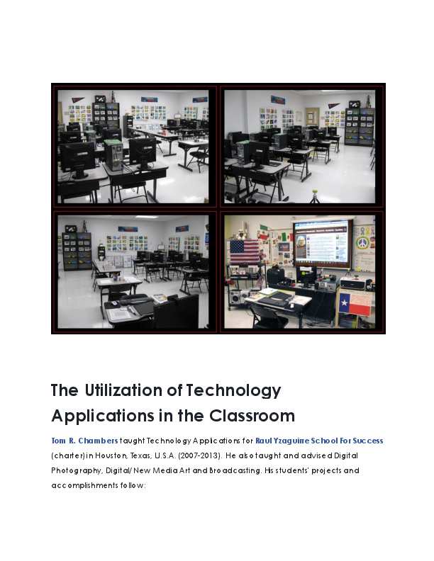 (PDF) The Utilization of Technology Applications in the Classroom