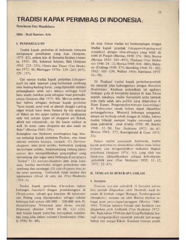 (PDF) Tradisi Kapak Perimbas di Indonesia: Persebaran dan Masalahnya