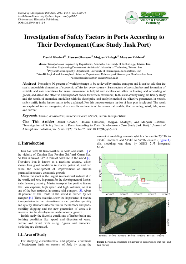(PDF) Investigation of Safety Factors in Ports According to Their ...