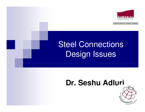 (PDF) Steel Connections Design Issues