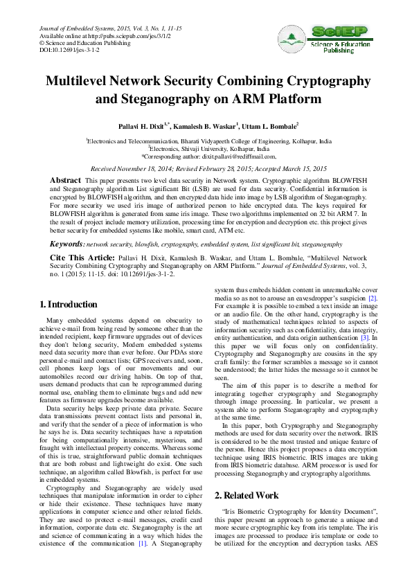 Pdf Multilevel Network Security Combining Cryptography And